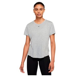 nike women`s dri-fit one standard-fit short-sleeve top shirt (g(dd0638-073)/b, medium)