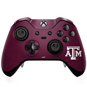 skinit decal gaming skin compatible with xbox one elite controller - officially licensed college texas a&m university design