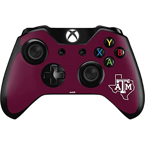 Skinit Decal Gaming Skin Compatible with Xbox One Controller - Officially Licensed College Texas A&M Outline Design