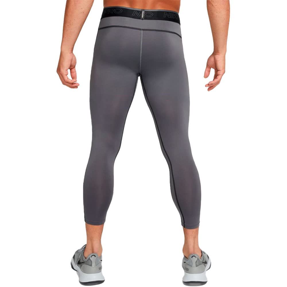 Nike Pro Dri-FIT Men's 3/4 Tights (as1, Alpha, m, Regular, Regular, Gray, Medium)