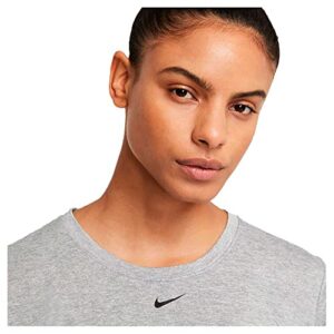 Nike Women`s Dri-FIT One Standard-Fit Short-Sleeve Top Shirt (G(DD0638-073)/B, Medium)