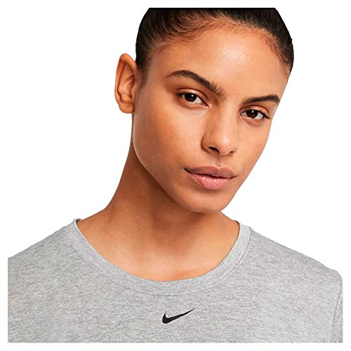 Nike Women`s Dri-FIT One Standard-Fit Short-Sleeve Top Shirt (G(DD0638-073)/B, Medium)