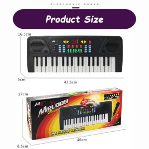 Piano Keyboard, 37-Key Kids Keyboard Piano with Mini Microphone USB Charger, HD Real Sound Quality, for Children Beginner