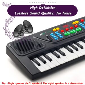 Piano Keyboard, 37-Key Kids Keyboard Piano with Mini Microphone USB Charger, HD Real Sound Quality, for Children Beginner