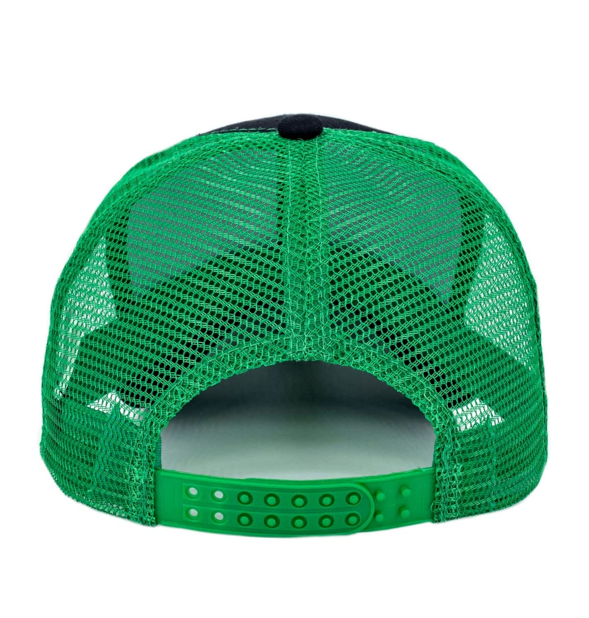 MONOFARBE Mesh Back Baseball Cap 6 Panel Trucker Hat Men Women Adjustable Summer Activity Outdoor Sports Ball Cap (Black Green)