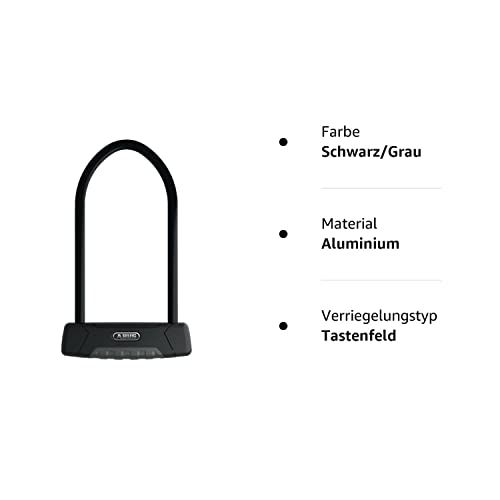 ABUS Granit XPlus 540 U-Lock + SH B Bracket - Bicycle Lock with XPlus Cylinder as Tamper Protection - ABUS Security Level 15-230 mm Shackle Height