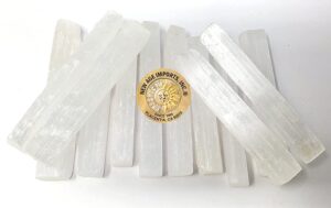 new age imports, inc.® ~ premium quality selenite sticks 3-4" long 1 lb. great for wicca, reiki, healing, metaphysical, chakra, positive energy, meditation, protection, decoration or gift (3-4")