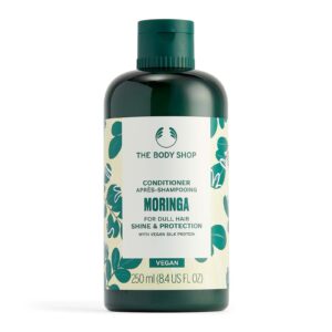 the body shop moringa shine & protection conditioner, for dull hair, vegan, 8.4 fl oz