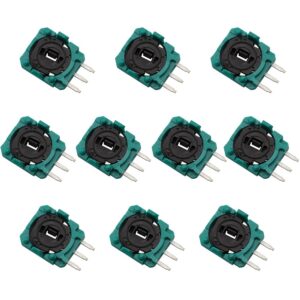 vklsvan 10pcs b10k replacement trimmer potentiometer sensor for ps3 ps4 switch controllers green rocker repair parts for thumb stick analog joystick