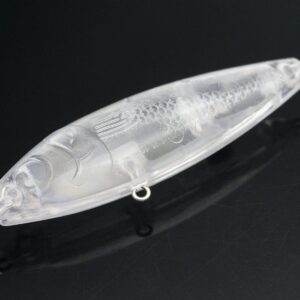 10PCS Unpainted Lure Blanks 10.55g 8.7cm with 7mm Free Fishing Eye Crankbait Simulation Blank Body Clear Hard Baits Trout Salmon Minnow Lure Popper Lures Topwater Freshwater 256