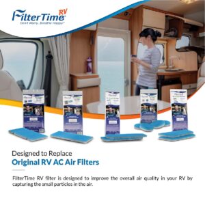 FilterTime RV FT-714 RV Air Filter 7.5”x14” AC Filter Replacement for Dometic Air Grille (1 filter per pack) MERV 6 Replaces Original Standard Air Filter | Made in USA…