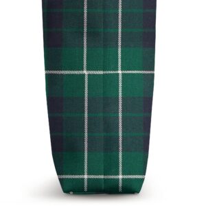 Hamilton Green Modern Scottish Clan Tartan Tote Bag