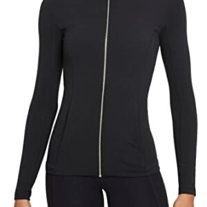 Nike Yoga Luxe Dri-FIT Women's Full-Zip Jacket (X-Small, Black/Dark Smoke Grey)