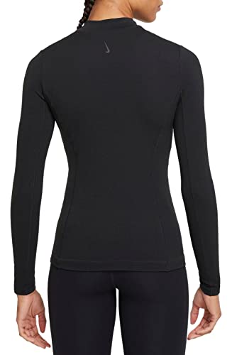 Nike Yoga Luxe Dri-FIT Women's Full-Zip Jacket (X-Small, Black/Dark Smoke Grey)