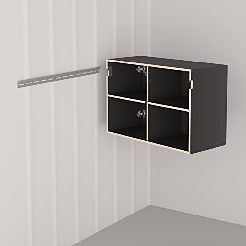 Prepac HangUps Upper Storage Cabinet - Elegant and Spacious Wall Cabinets to Maximize Your Storage, 36" Size, Classic Black Finish