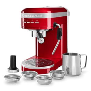 KitchenAid Metal Semi-Automatic Espresso Machine - KES6503, Empire Red, 1.4 Liters