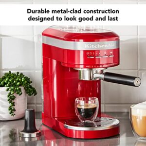 KitchenAid Metal Semi-Automatic Espresso Machine - KES6503, Empire Red, 1.4 Liters