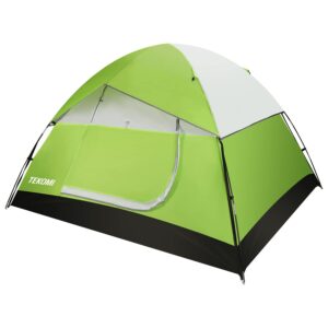 camping tent, tekomi 4/5 person waterproof family dome tent with removable rain fly, instant cabin tent for 60 seconds set up, advanced venting design, fit camp backpacking hiking outdoor, dark green