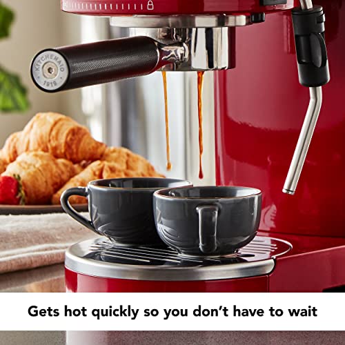 KitchenAid Metal Semi-Automatic Espresso Machine - KES6503, Empire Red, 1.4 Liters