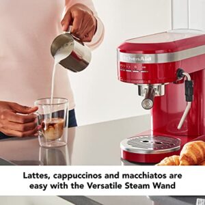 KitchenAid Metal Semi-Automatic Espresso Machine - KES6503, Empire Red, 1.4 Liters