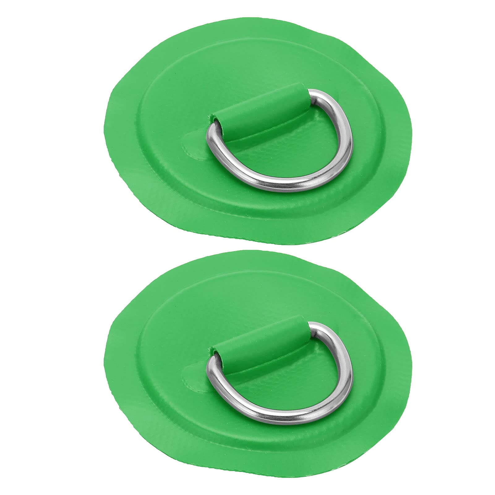 Kayak D Ring Patch, PVC D Ring Pad Patch Inflatable Boat Raft Dinghy Canoe Surfboard Kayak Tie Down Fitting(Green) Rowing