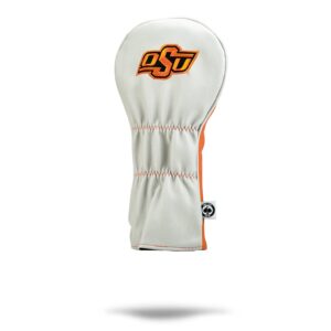 Pins & Aces Oklahoma State Cowboys Head Cover - Premium Leather, Headcover - NCAA Officially Licensed, Tour Quality Golf Club Cover - Style and Customize Your Golf Bag (Driver)