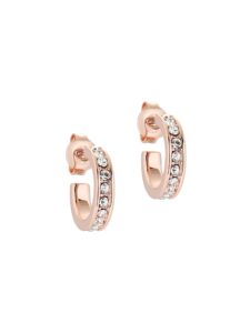 ted baker seenita nano hoop huggie earrings - rose gold, gold or silver tone options