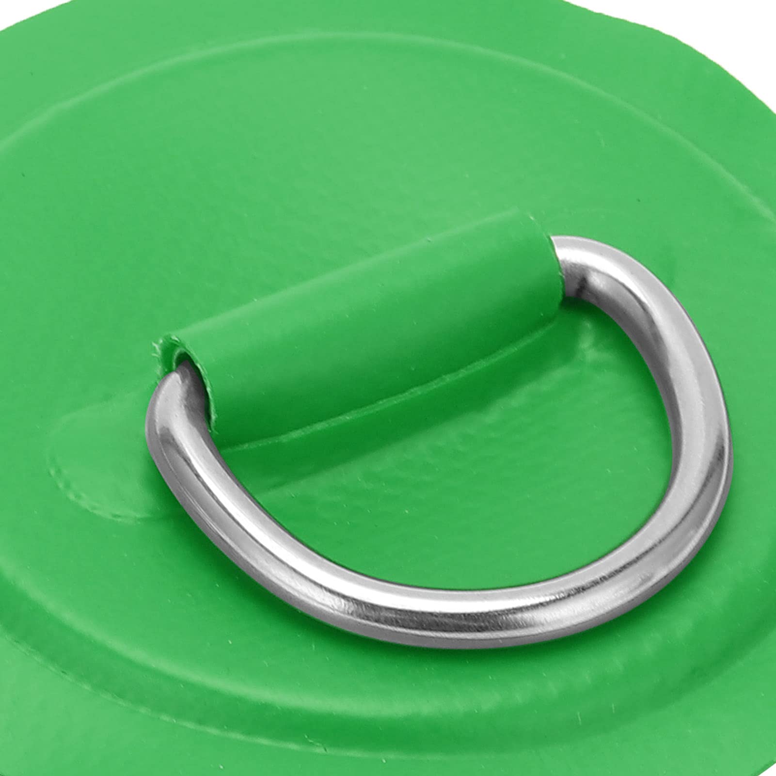 Kayak D Ring Patch, PVC D Ring Pad Patch Inflatable Boat Raft Dinghy Canoe Surfboard Kayak Tie Down Fitting(Green) Rowing