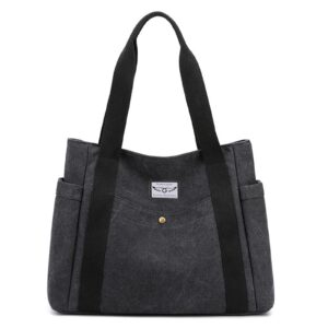 tote bag for women canvas totes purse shoulder handbag top handle work bags for daily leisure shopping