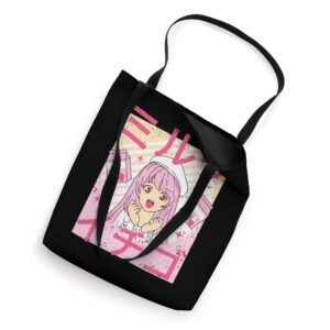 YAY! Strawberry Milk Anime Girl Kawaii Graphic for Girls Boy Tote Bag