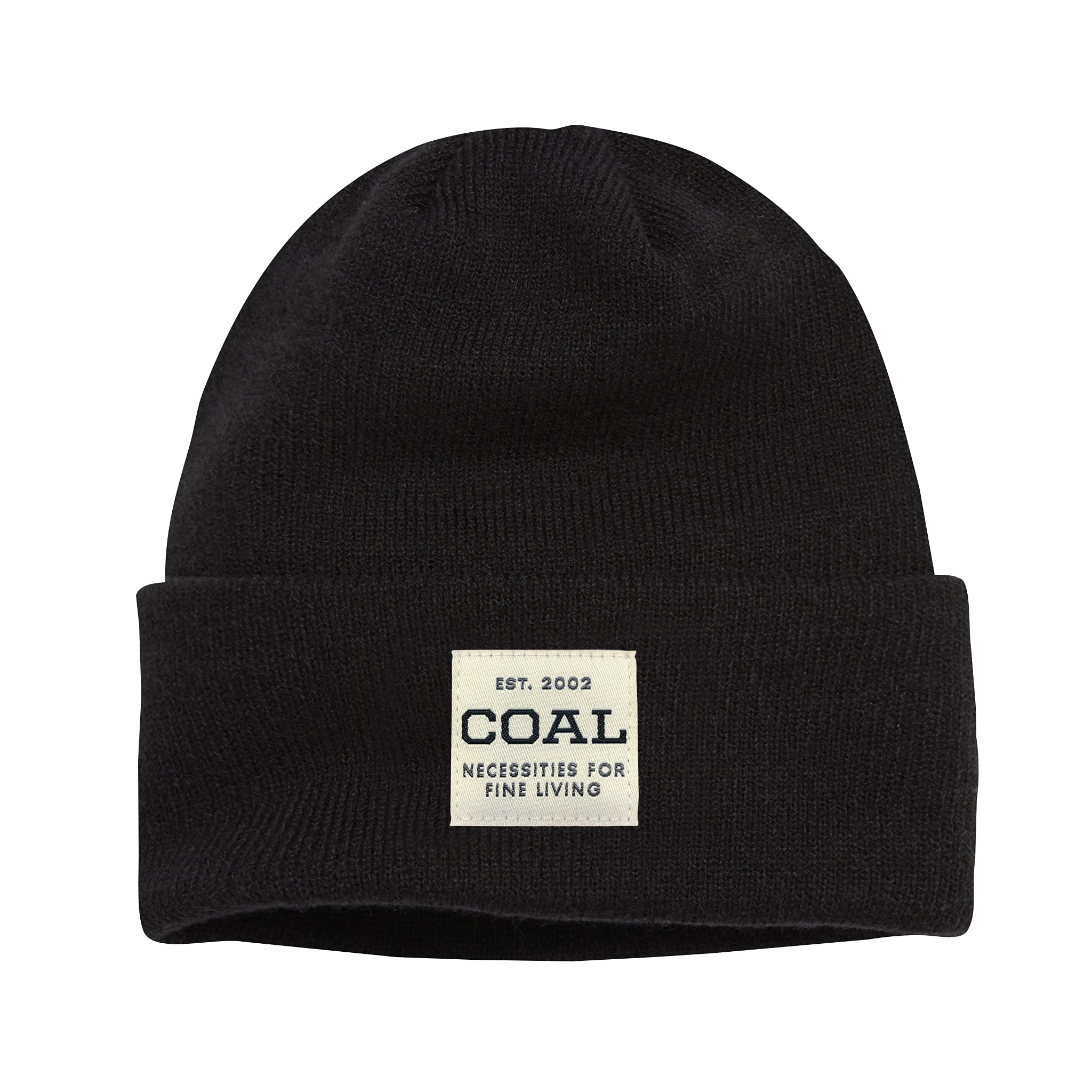 Coal Uniform Mid-Length Knit Cuff Beanie | Unisex Mens Womens Hat, Black