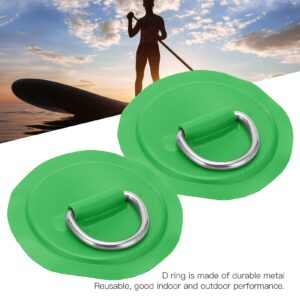 Kayak D Ring Patch, PVC D Ring Pad Patch Inflatable Boat Raft Dinghy Canoe Surfboard Kayak Tie Down Fitting(Green) Rowing