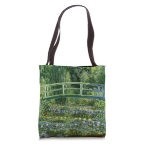 monet's water lilies and japanese bridge garden tote bag