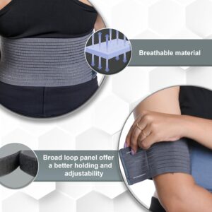 Wonder Care Grey shoulder immobilizer – arm immobilizer | breathable brace elbow | immobilizer shoulder for broken fractured arms (Size-7(58"-62"))