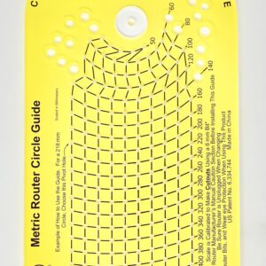 Jasper 700 Metric Circle Cutter Router Jig - Router Circle Cutting Jig Cuts Perfect Circles from 50mm to 406mm D - Circle Guide Ki Jig Includes Calibration Disc, Pivot Pins & Fits Most Popular Routers