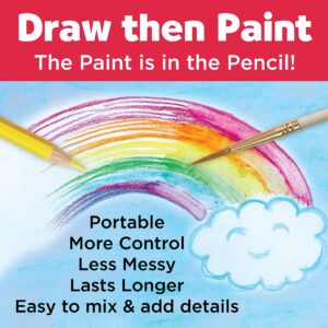 Faber-Castell How to Rainbow Watercolor Pencils Set - Kids Painting Kits, Art Kit for Kids 6-8+