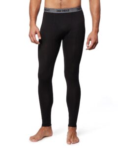 32 degrees heat mens performance thermal lightweight baselayer legging pant, black, large