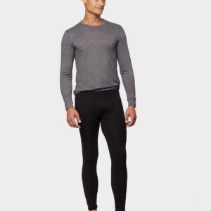 32 Degrees Heat Mens Performance Thermal Lightweight Baselayer Legging Pant, Black, Large