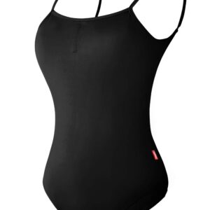 Cuulrite Ballet Dance Leotards for Women, Nylon Camisole Gymnastics Leotard, Adjustable Shoulder Strap