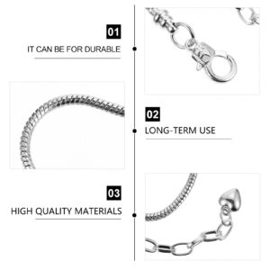 EXCEART 5pcs Snake Bone Chain Bracelet Snake Bone Chains Women Wrist Chains Fashionable Wrist Jewelry Wrist Decor Jewelry Accessory Lobster Clasp Bracelet Diy Bracelets Copper Bracelet