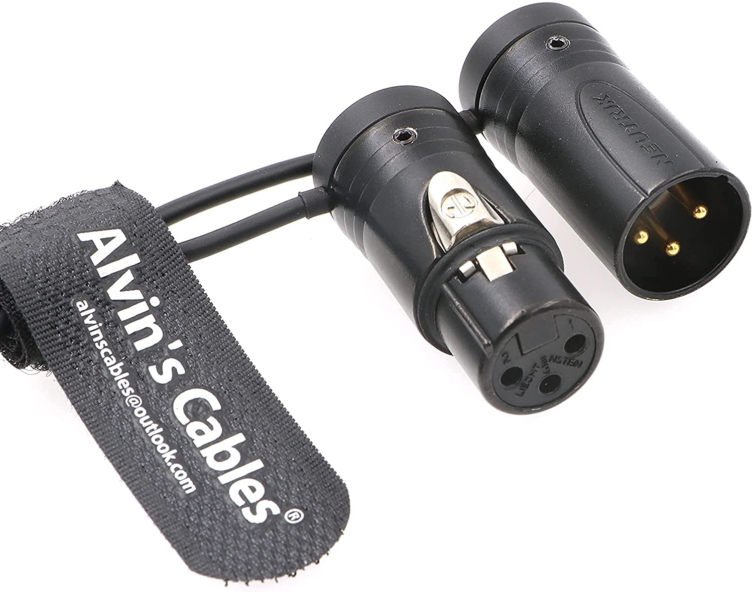 Low-Profile 3 Pin XLR Male to Female Cable Original Connector Balanced Microphone Audio Cord Sommer SOD-14 Alvin’s Cables