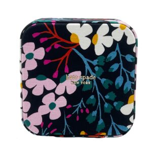 Kate Spade New York Black Travel Jewelry Case, Small Jewelry Box to Organize Rings, Necklaces, Earrings, Fall Floral, Fall Floral, Modern