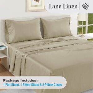 LANE LINEN 100% Egyptian Cotton Bed Sheets - 1000 Thread Count 4-Piece Linen King Set Bedding Sateen Weave Luxury Hotel 16" Deep Pocket (Fits Upto 17" Mattress)