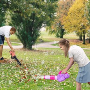 ArtCreativity Bubble Leaf Blower, Bubble Machine Outside Outdoor Toys for Toddlers 1-3, Summer Toys for Girls, for Kids, Preschool, First Birthday Gifts for Girls & Boys, Pink & Purple