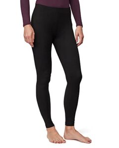 32 degrees heat womens ultra soft thermal lightweight baselayer legging pant, black, x-large