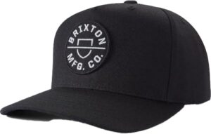 brixton men's baseball caps, black, one size