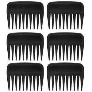 perthlin 6 pieces palm combs, mini brush, wide tooth detangling combs, pocket travel combs for men women curly hair