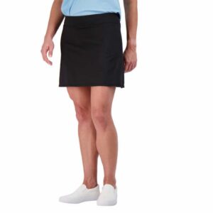 colorado clothing tranquility women's everyday casual skirt | gym/golf/tennis/activewear/athletic short skort (solid black, xx-large)