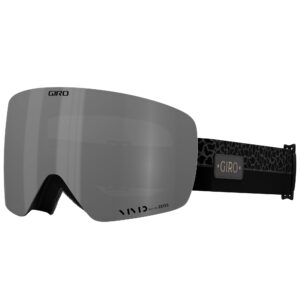 giro contour rs ski goggles - snowboard goggles for men & women - black craze strap with vivid onyx/vivid infrared lenses