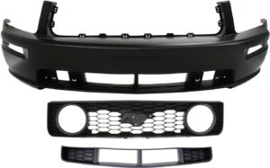 garage-pro front bumper cover kit compatible with 2005-2009 ford mustang primed for gt models